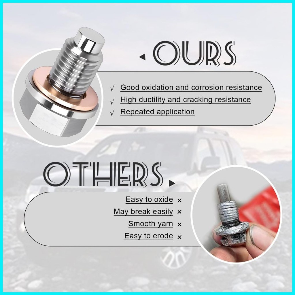 M14*1.5 Magnetic Oil Drain Plug Steel Engine Oil Pan Drain Plug For ...