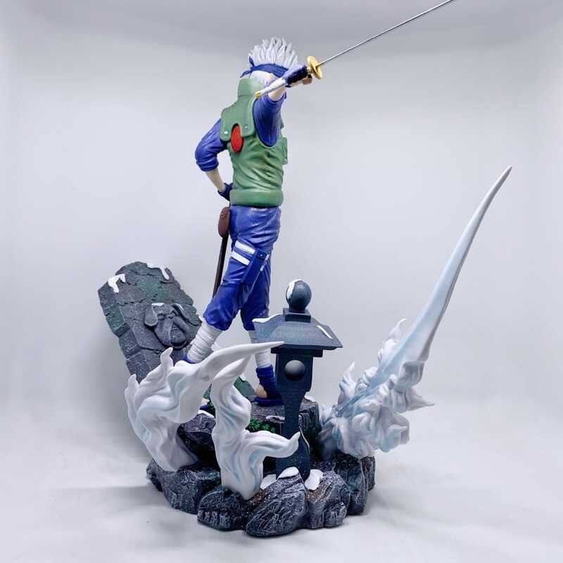 GK Hokage Super Large Flag Kakashi Konoha Ninja Luminous Statue Scene ...