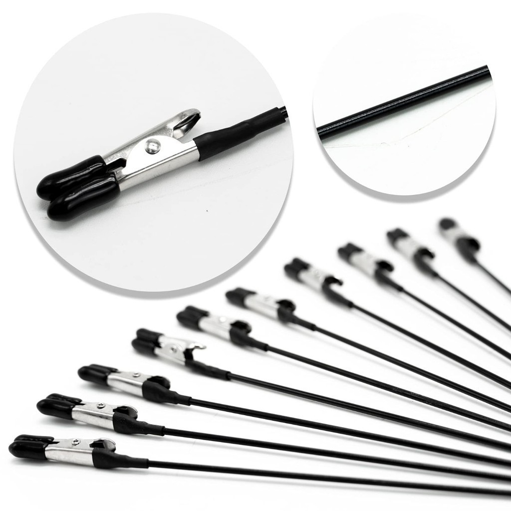 10pcs Model Painting Alligator Clip Stick with Rubber Tips Modeling ...