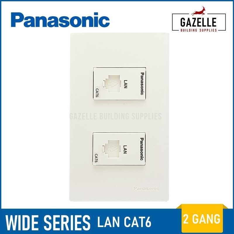 LY PAnASonic Wide SerieS CAt6 LAN Outlet - 1, 2 GAng O Device Only ...