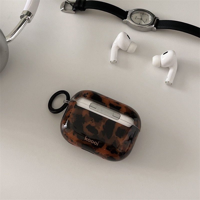 Amber Striped Brown Case for AirPods 3rd Generation Protective Casing ...