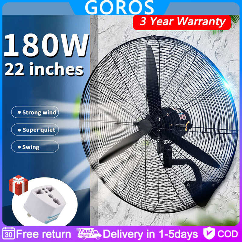 \12304; sa Spot】 High Power Industrial Fan, Wall Mounted Electric 22 ...