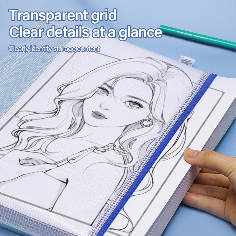 Plastic Envelopes Zipper Envelope Document Storage Pouch Bag Holder ...