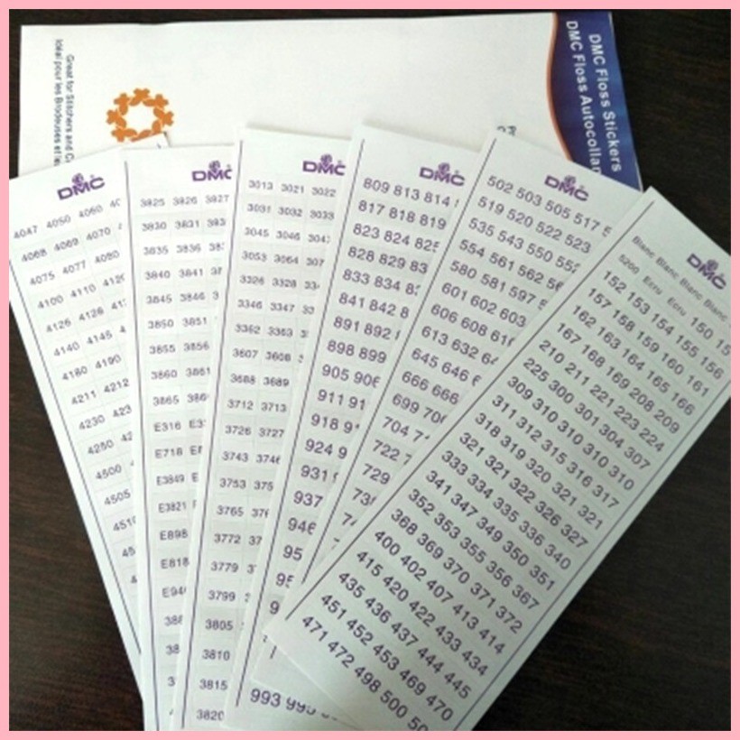 DMC Number Numbers 447numbers+36 Metal Set Cross Stitch Floss Number ...
