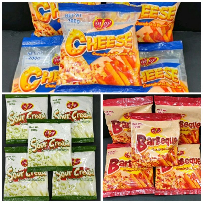 INJOY SEASONING CHEESE/BARBQUE/SOUR CREAM 200grms (5sachet) | Shopee ...