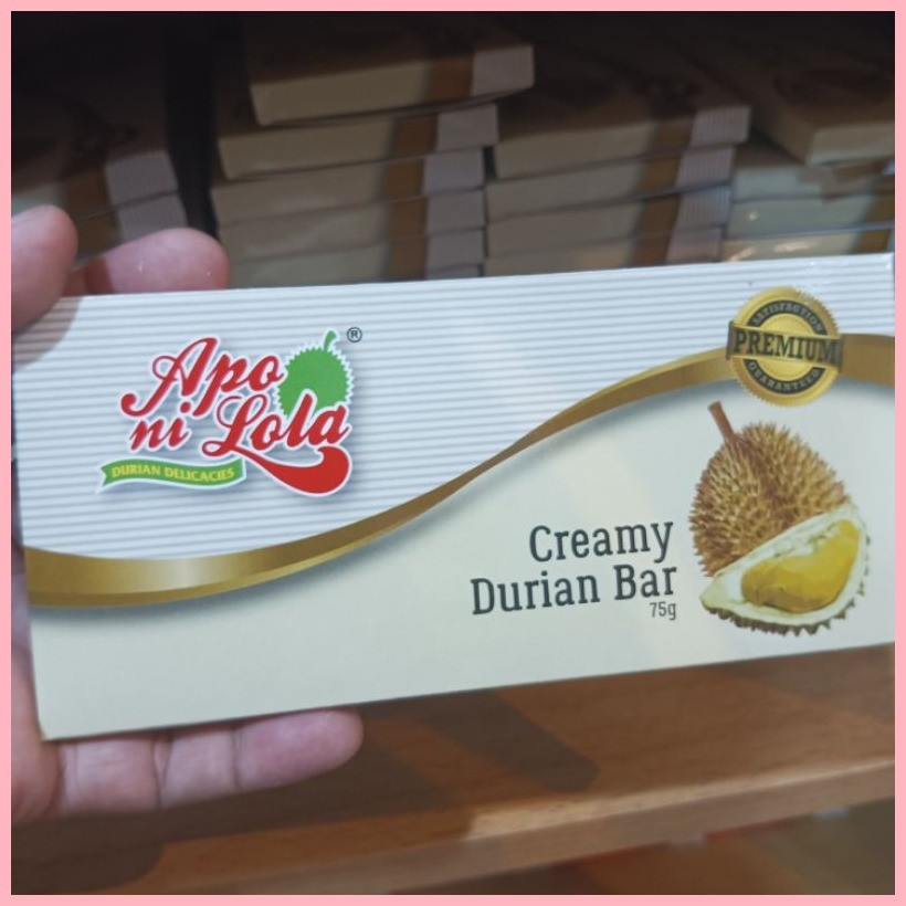 Apo ni Lola | Special Creamy Durian Bar 75grams | Davao Sweets Dessert Delicacies Pasalubong ...