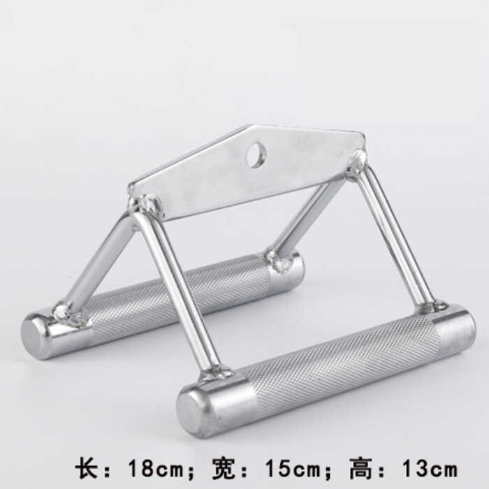 D Rowing Double Close Grip Seated Row Handle Bar Cable Attachment Home ...