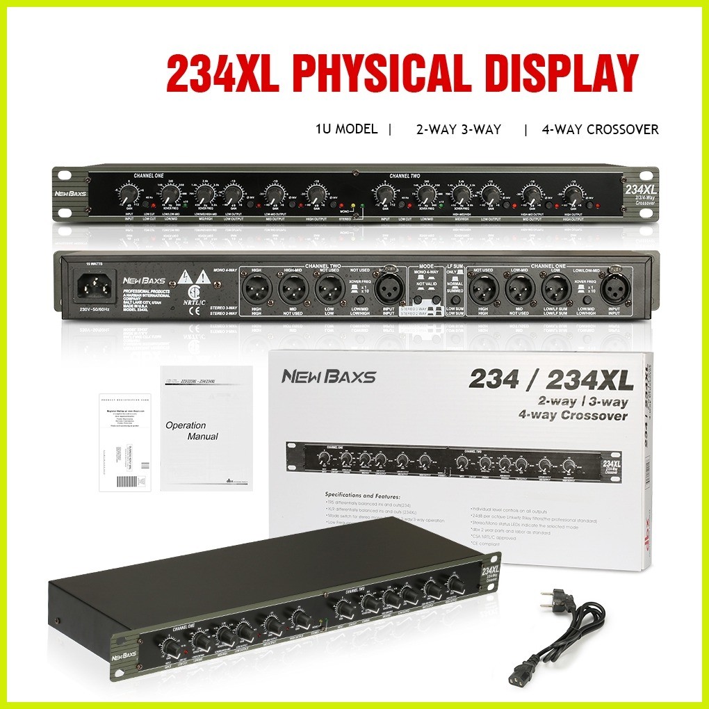 NEW BAXS 223XL/234XL Crossover 2/3 frequency independent control ...