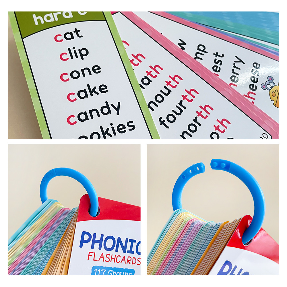 Phonics Flashcards, 117 Phonic Group Sets CVC, Digraph Trigraphs Blends ...