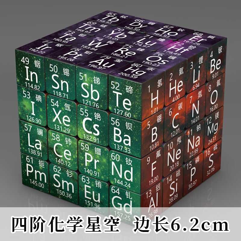 Student 4X4x4 Magic Smooth Periodic Table Of Chemical Element Puzzle ...