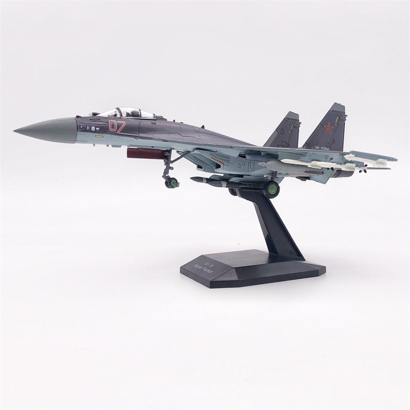 1/100 Russia Su 35 Fighter SU35 Eggplant Color Fighter Model Alloy ...