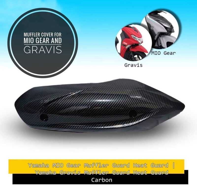 MIO Gear | Yamaha Gravis Muffler Heat Guard Carbon New | Shopee Philippines