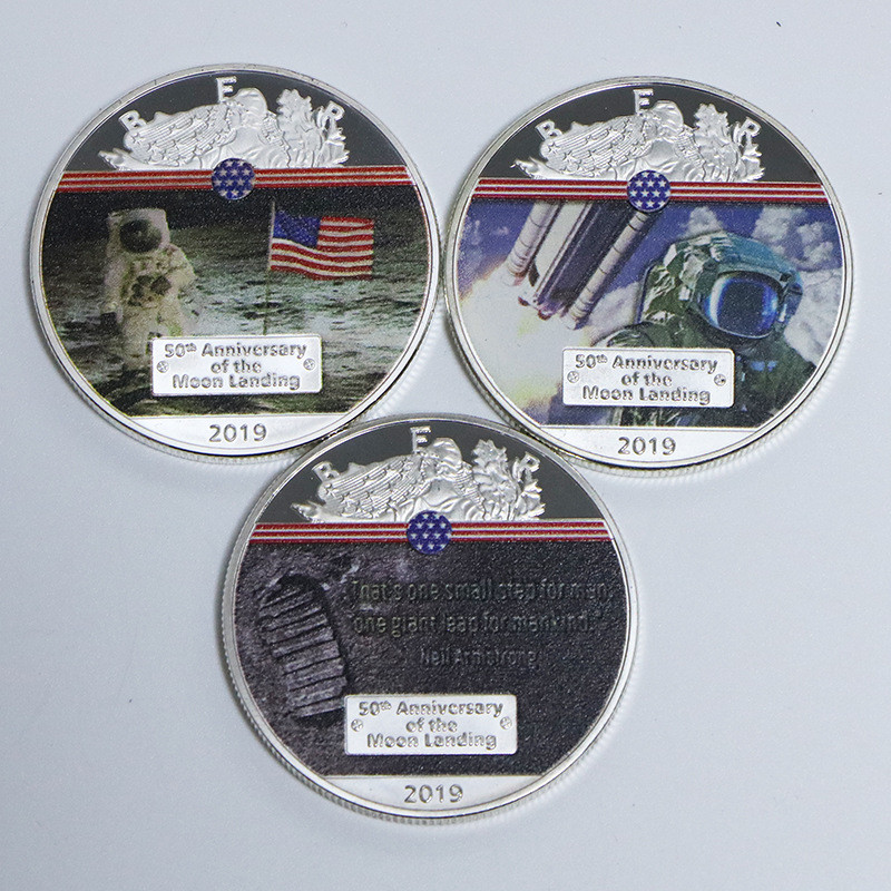 Spot 2019 U.S. Aerospace Commemorative Coin Apollo Moon Landing 50th ...