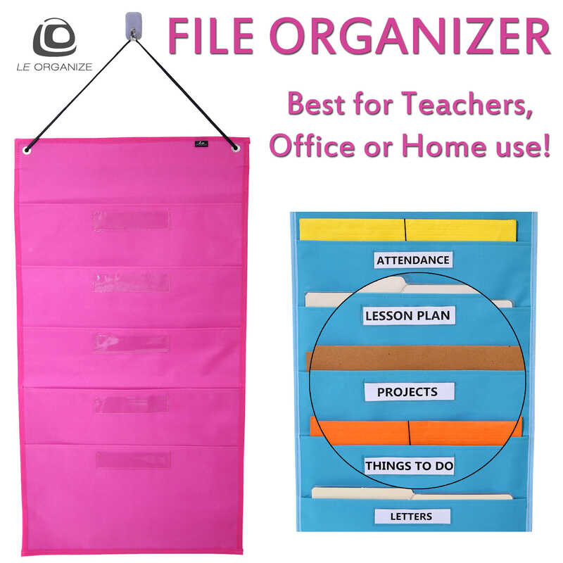 Le ☥ Organize Archivo Hanging File Organizer Wall Teacher Student Tutor ...