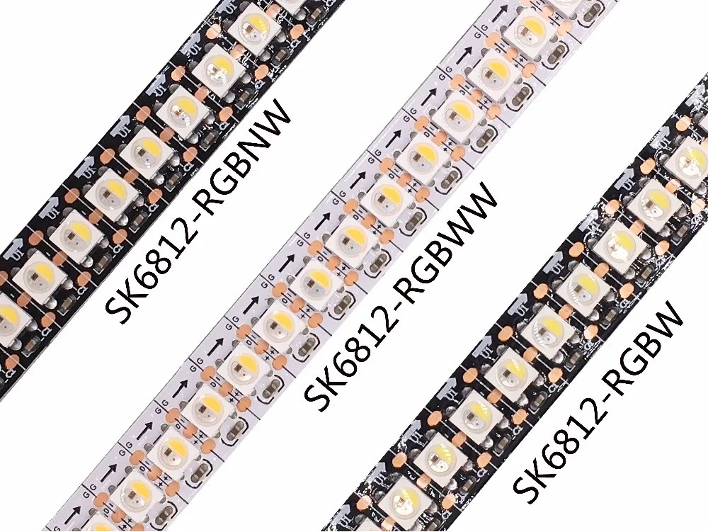 DC5V SK6812 RGBW(Similar WS2812B) 4 In 1 30/60/144 Leds/Pixels/m ...