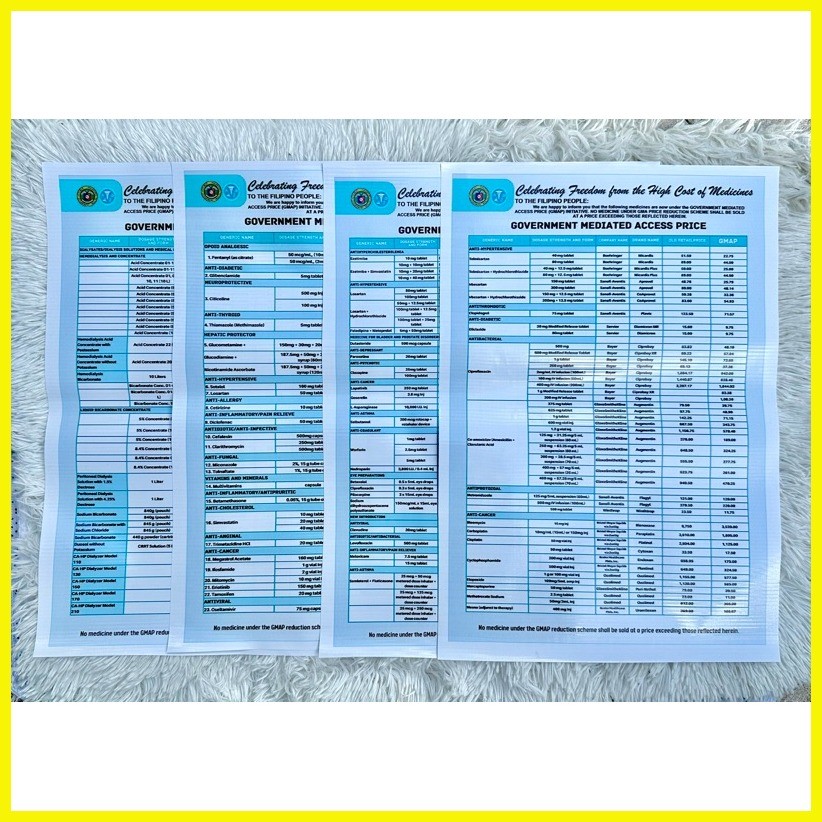 ⊙ UPDATED GMAP & MDRP for PHARMACY (UPDATED CLEAR FONTS) | Shopee ...