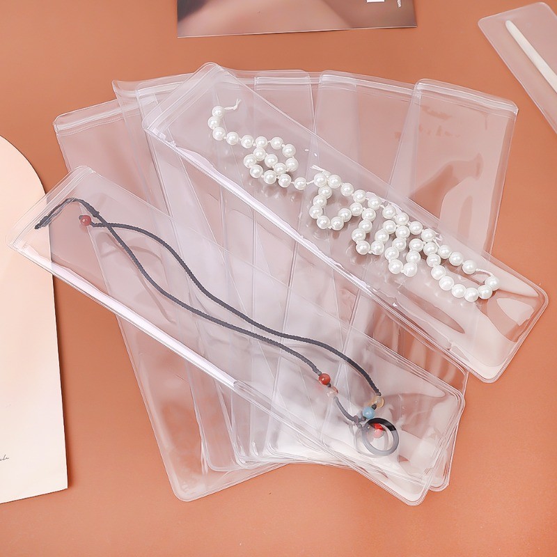 10Pcs Long Strip Storage Bags - Jewelry Organizer - Necklaces, Bracelet ...