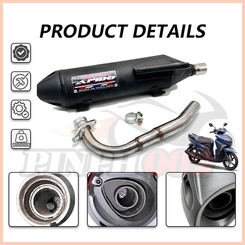 ♀ Apido Muffler Pipe Mio i 125 / Soul i 125 /Mio Gear Motorcycle ...