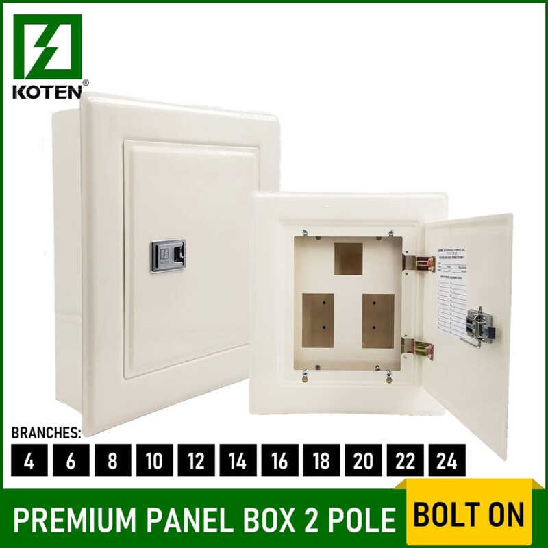 Koten Panel Box 2 Pole Bolt-On 4- 24 Branches Premium Type With Main 15 ...