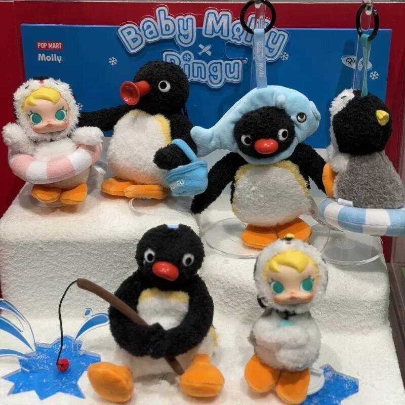 Genuine Baby X Pingu Happy Fishing Series Blind Cute Molly Mystery Box ...