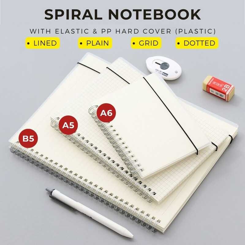 Kraft Paper A5 A6 B5 Spiral Notebook Office Supplies Drawing Sketch ...