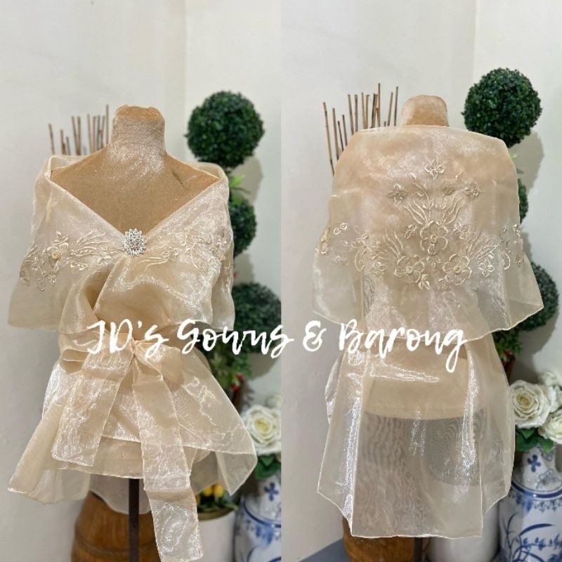 Modern Filipiniana Panuelo ( BURDA ) | Shopee Philippines