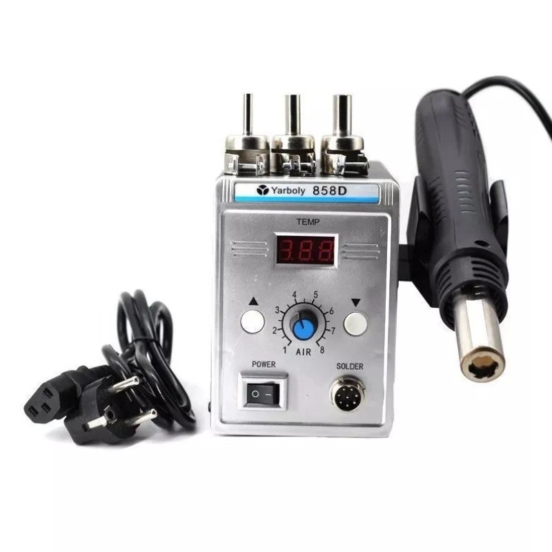 858D Hot Air Rework Station Digtal LCD Display Hot Air Soldering ...