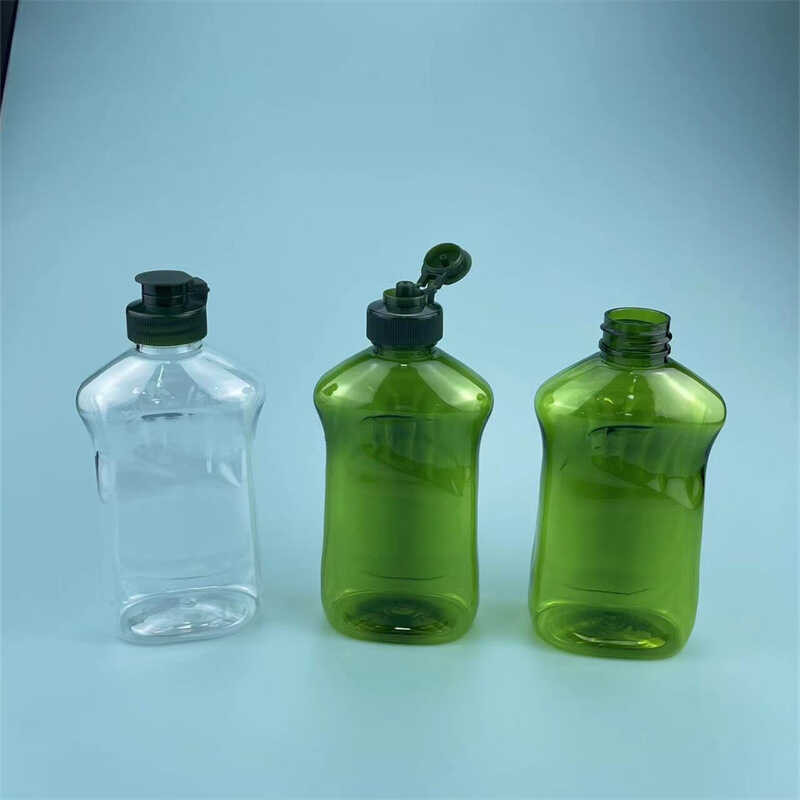 Shampoo Bottle 250ml PET Conditioner Flip Cap Flat Bottle 250ml Hair ...