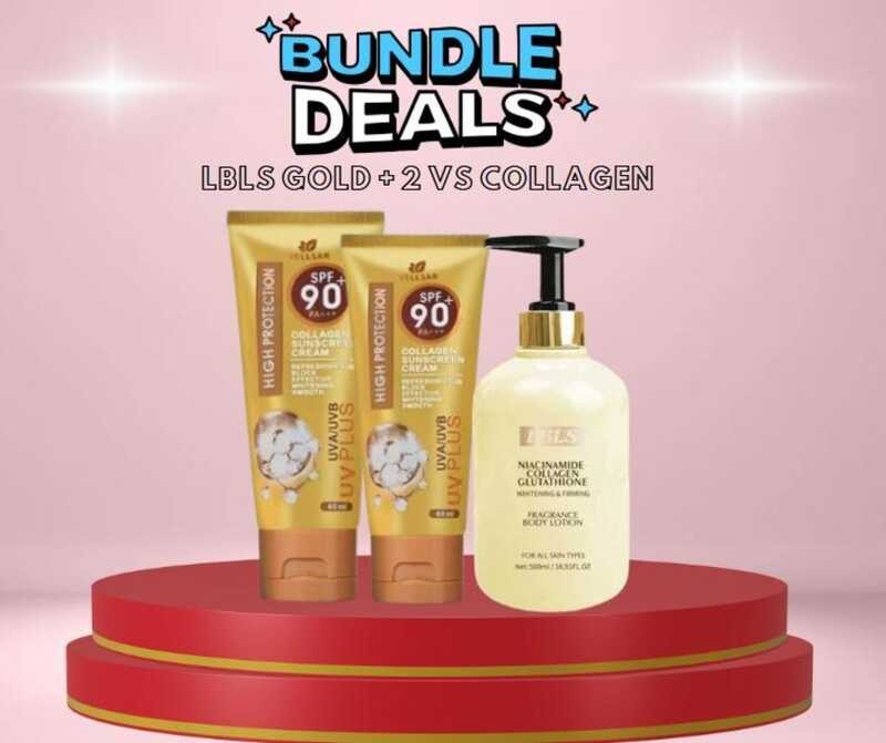 (Buy 1 TAKE 2) LBLS GOLD NIACINAMIDE BODY LOTION AND TWO PCS VELLSAR ...