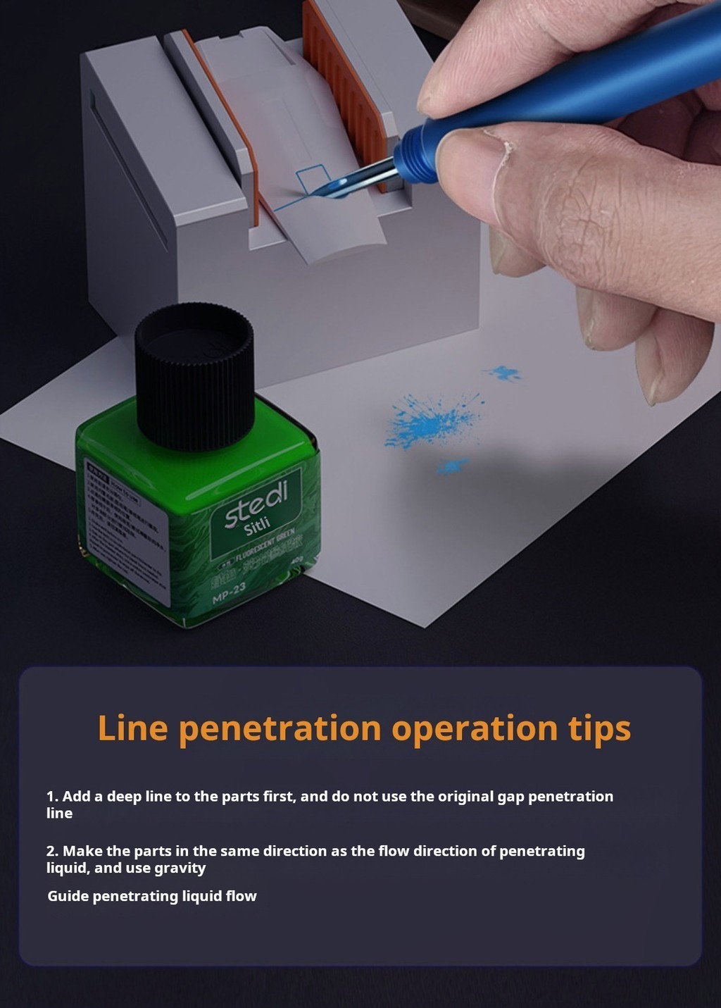 Stedi MP-20~29 40g Fluorescent Panel Liner Paint Water Based ...