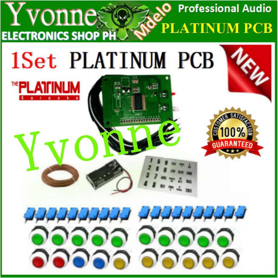 Yvonne SHOP 1Set PLATINUM PCB Remote Control + Button Set for Videoke ...