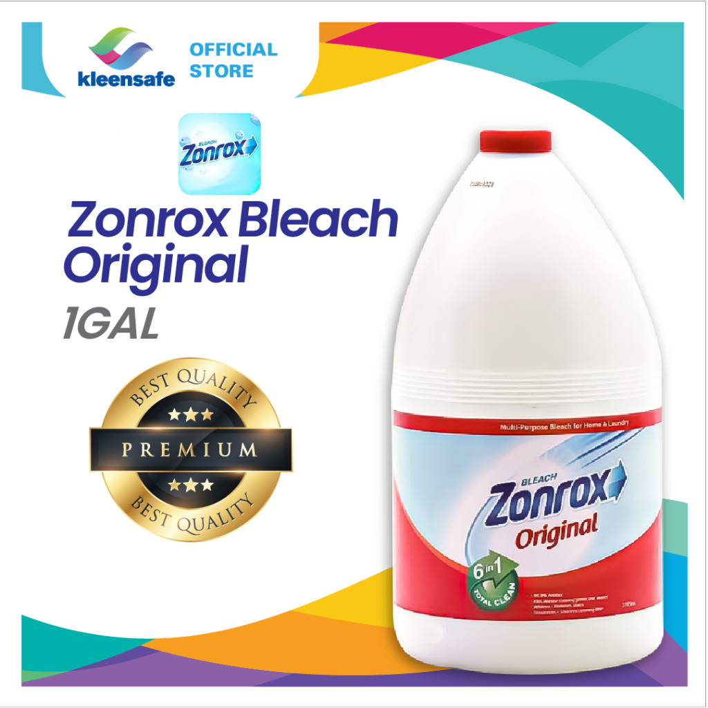 Kleensafe X Zonrox Original Bleach 1 Gallon Surface Cleaner Kitchen ...