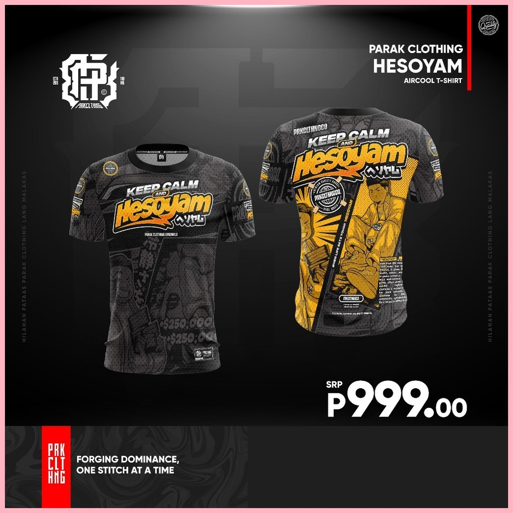 Parak Clothing Hesoyam Aircool Fabric T-Shirt | Shopee Philippines