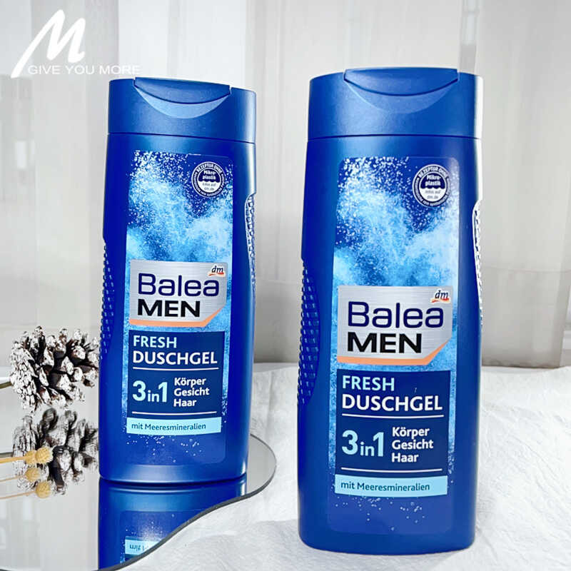 German Balea MEN Men's 3-In-1 Cleanser + Shampoo + Body Wash 300Ml 3-In ...