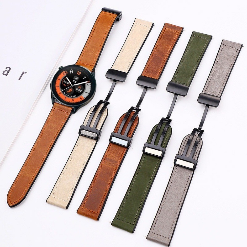 22mm 20mm Leather Silicone Strap For aolon tetra R4/S3/S2 Magnetic ...