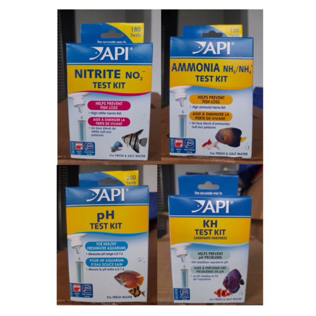 API Test Kit Ammonia pH Nitrite KH Water hardness Test Kit | Shopee ...