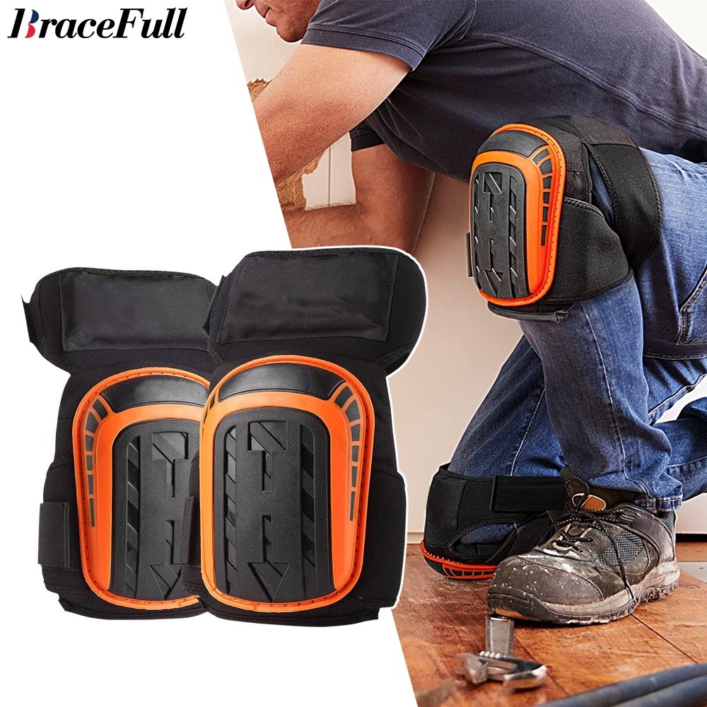 1Pair Knee Pads for Work, Construction Gel Knee Pads Tools, Heavy Duty ...