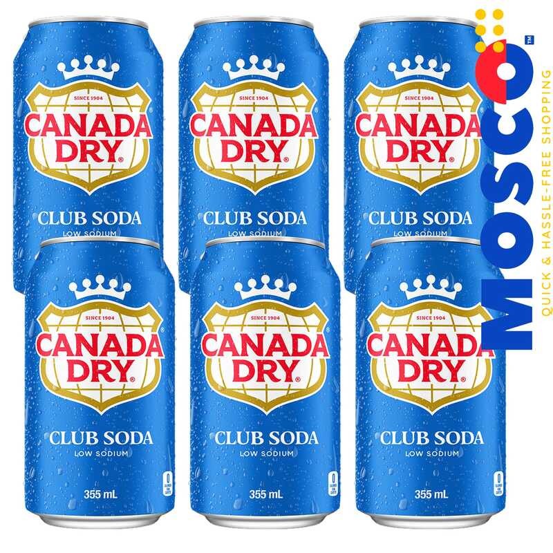 Canada Dry Club Soda 6X355ml Low Sodium | Shopee Philippines