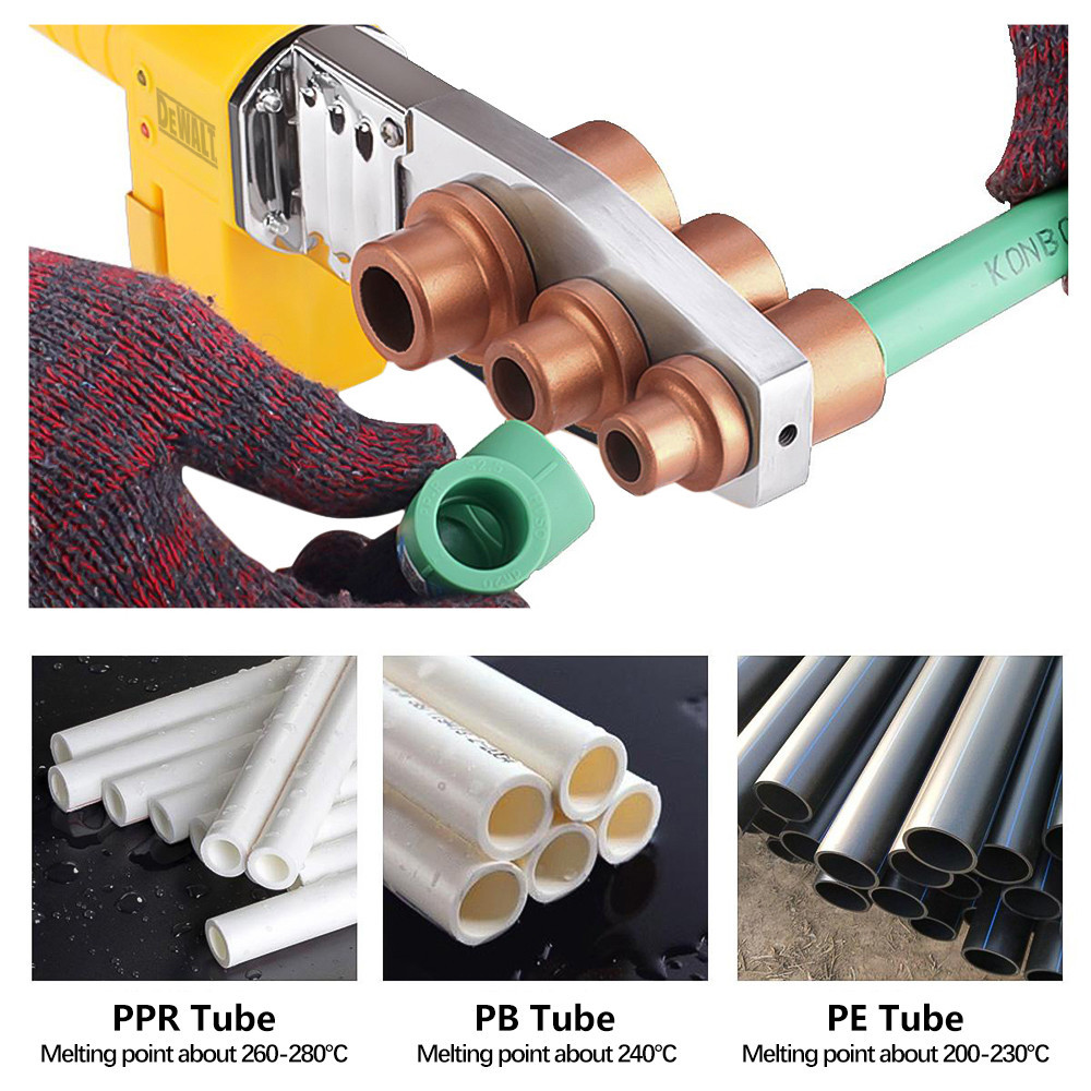 Original 1200W PPR Heater Fusion Machine Heavy Duty 20-63mm PVC Plastic ...