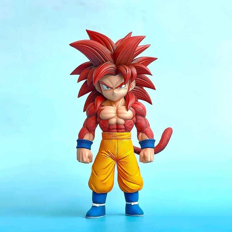 Dragon Ball 7 Super Saiyan Majin Super Four Goku Figure Red Hair Goku ...