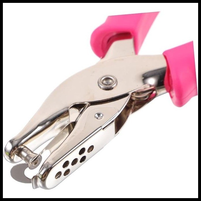 ☸ NEW! Single Hole Puncher with Non Slip Handle 6MM Ticket Punch Scrap ...
