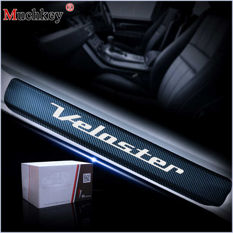 4D Carbon Fiber Vinyl Sticker Para Sa Hyundai Veloster Sill Scuff Door ...
