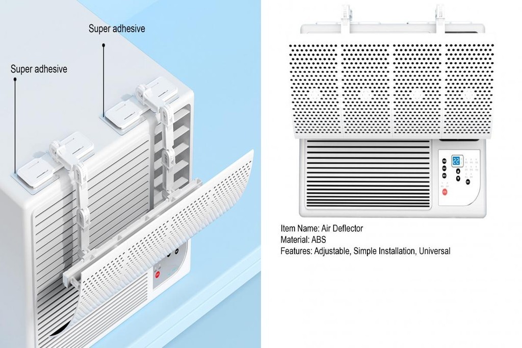 Air Conditioner Vent Deflector Universal Adjustable Air Conditioning ...