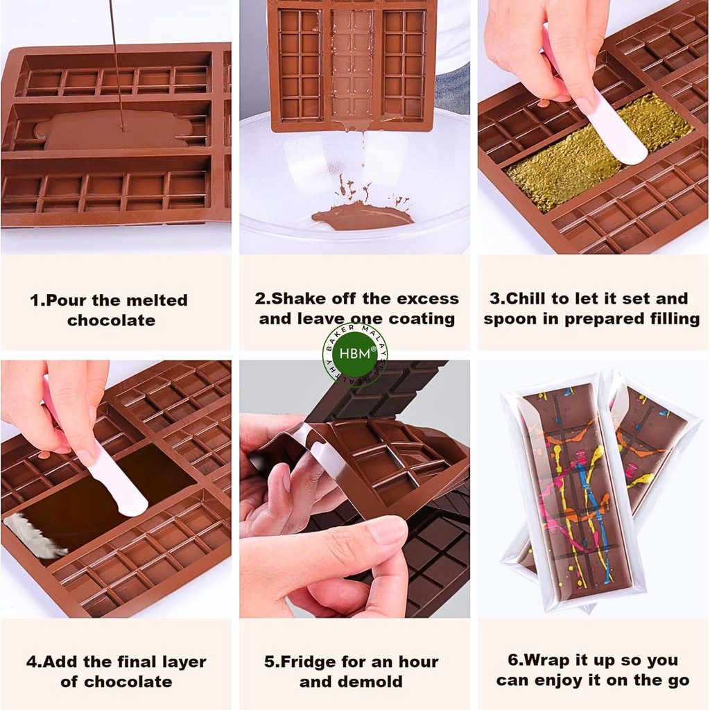 Silicone Viral Fix Chocolate Mould/Mold SM0030 / SM0031 / Acuan Coklat ...