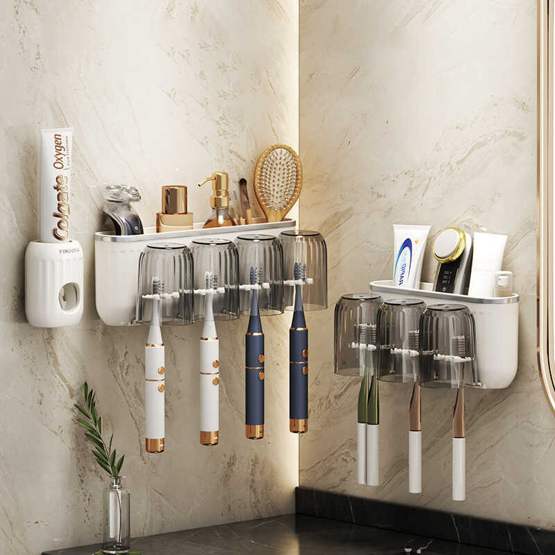 2025 Tanggapan ng sipilyo, baso banyo na inimuntar sa pader, electric ...