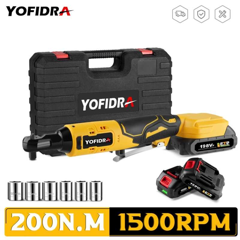 M 200N. Electric 1500Rpm 3/8Inch Ratchet Wrench Gamit Ang Kahon Para Sa ...