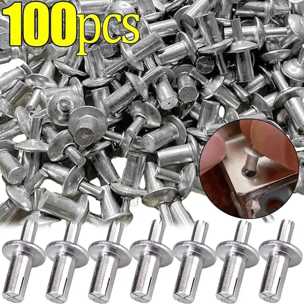 100Pcs Aluminum Alloy Hammer Drive Expansion Rivet - Knock Type ...