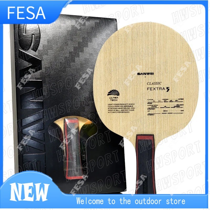 SANWEI FEXTRA 5 Table Tennis Blade Brand New 5 Wood OFF+ Ping Pong Blade with Original Box ...