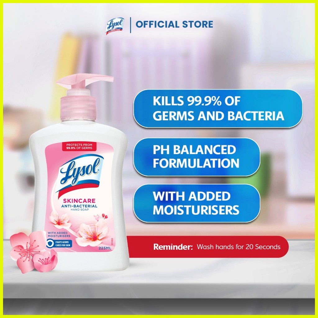 Lysol Antibacterial Hand Soap Original 225 mL | Shopee Philippines
