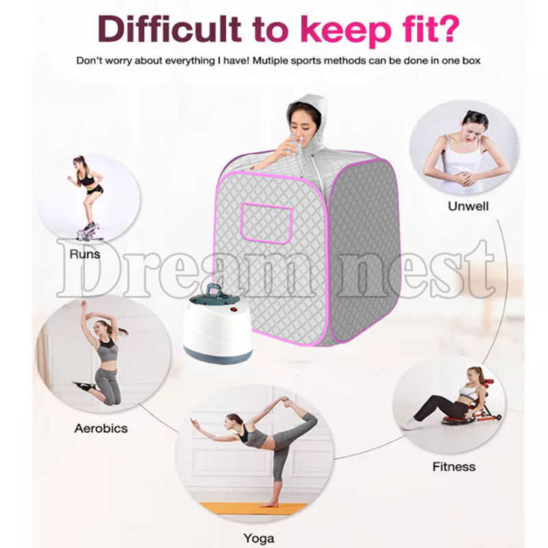 Sauna Steam Bath Portable Adult Sauna Box Steam Fumigation Box Sauna ...